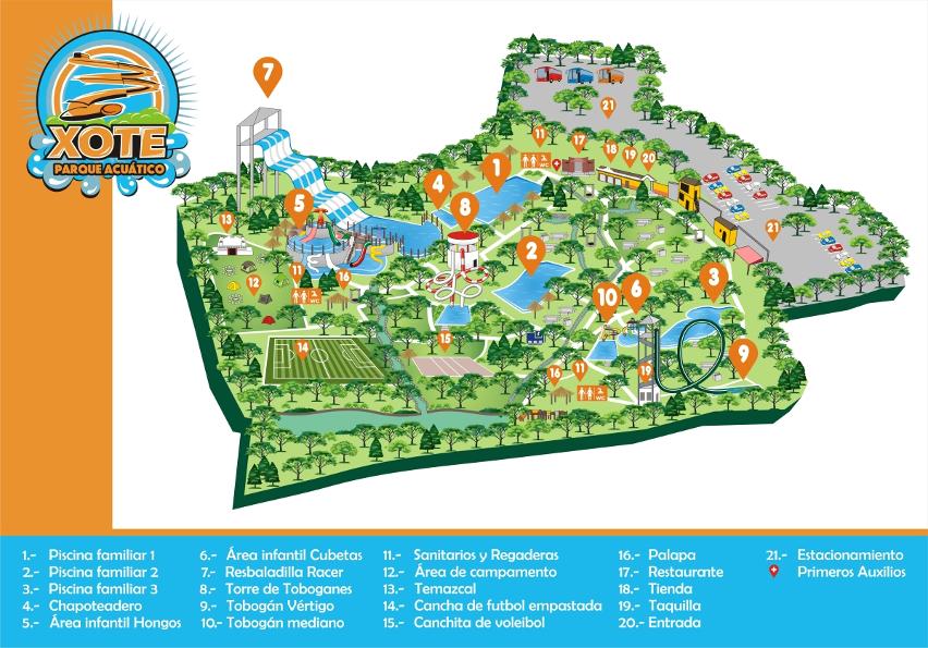Ubícate en el mapa | Xote Parque Acuatico